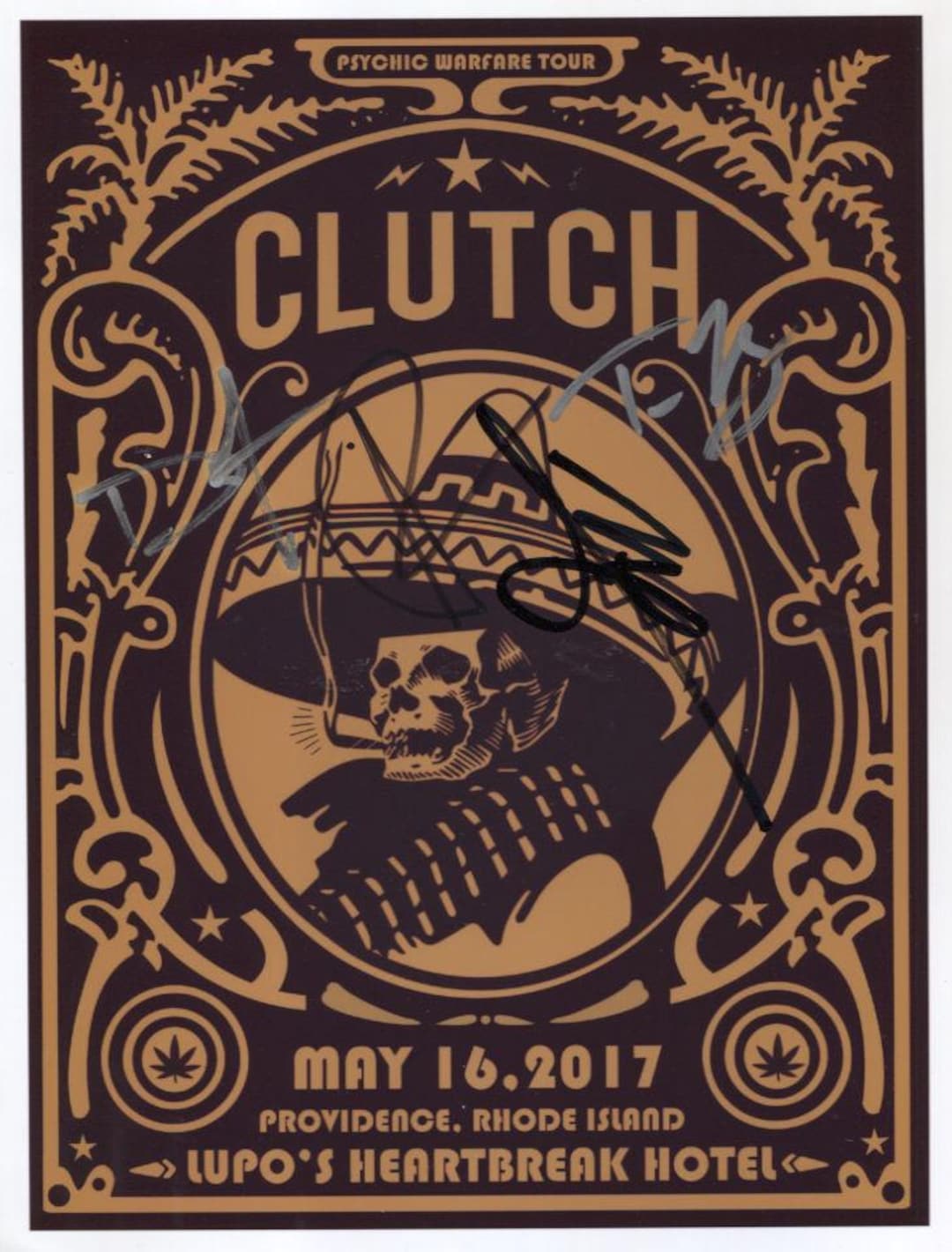 Clutch (band) Neil Fallon FULLY SIGNED 8" X 10" Photo + Certificate of ...