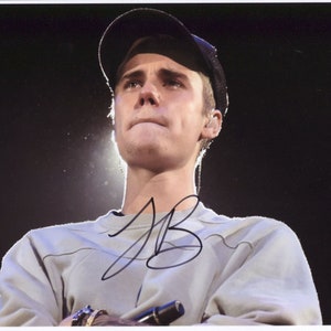 Justin Bieber Signed - Etsy