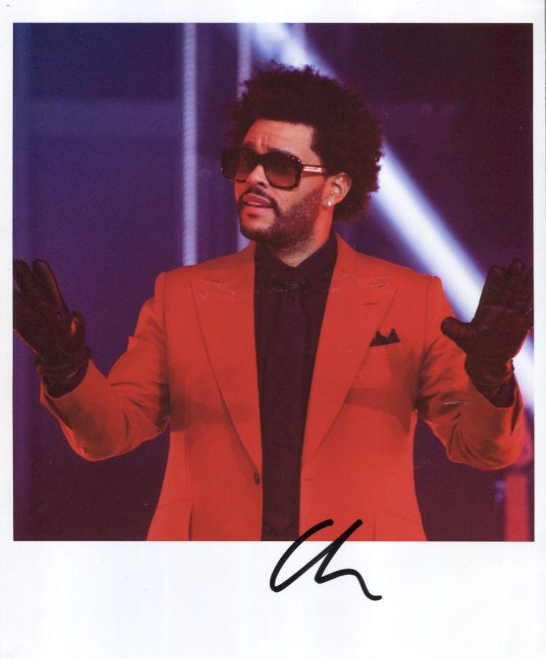 Weeknd canadian Singer SIGNED 8 X 10 Photo Certificate of ...