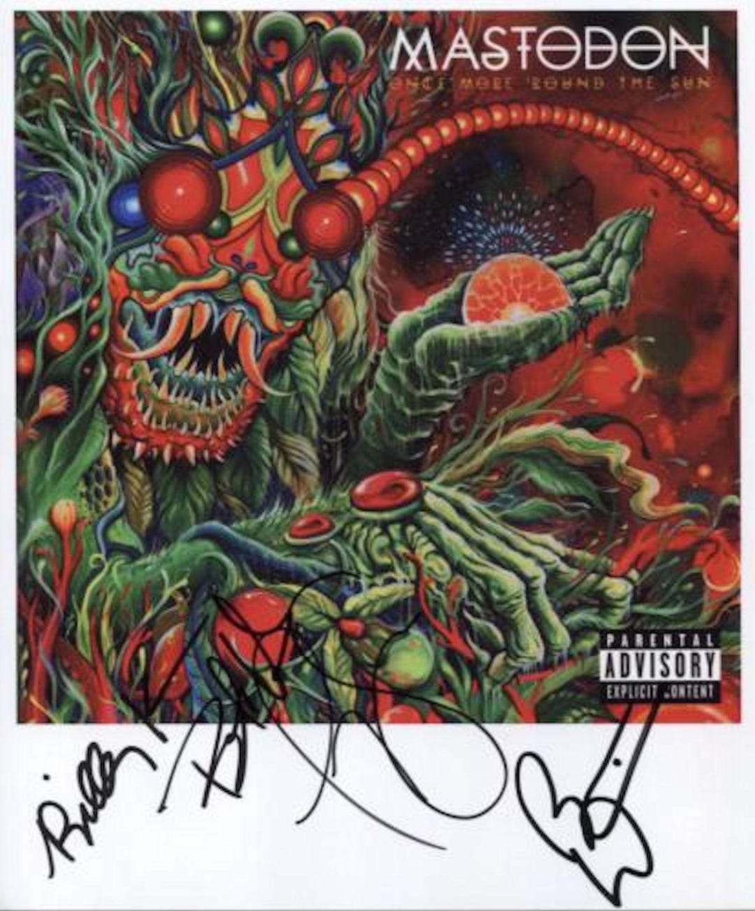 Mastodon (band) FULLY SIGNED 8" X 10" Photo + Certificate of ...