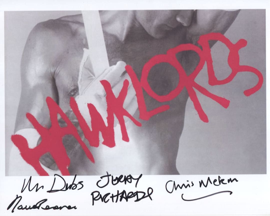 The Hawklords (band) Hawkwind FULLY SIGNED 8" X 10" Photo + Certificate ...