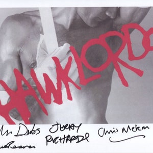 The Hawklords (band) Hawkwind FULLY SIGNED 8" X 10" Photo + Certificate ...