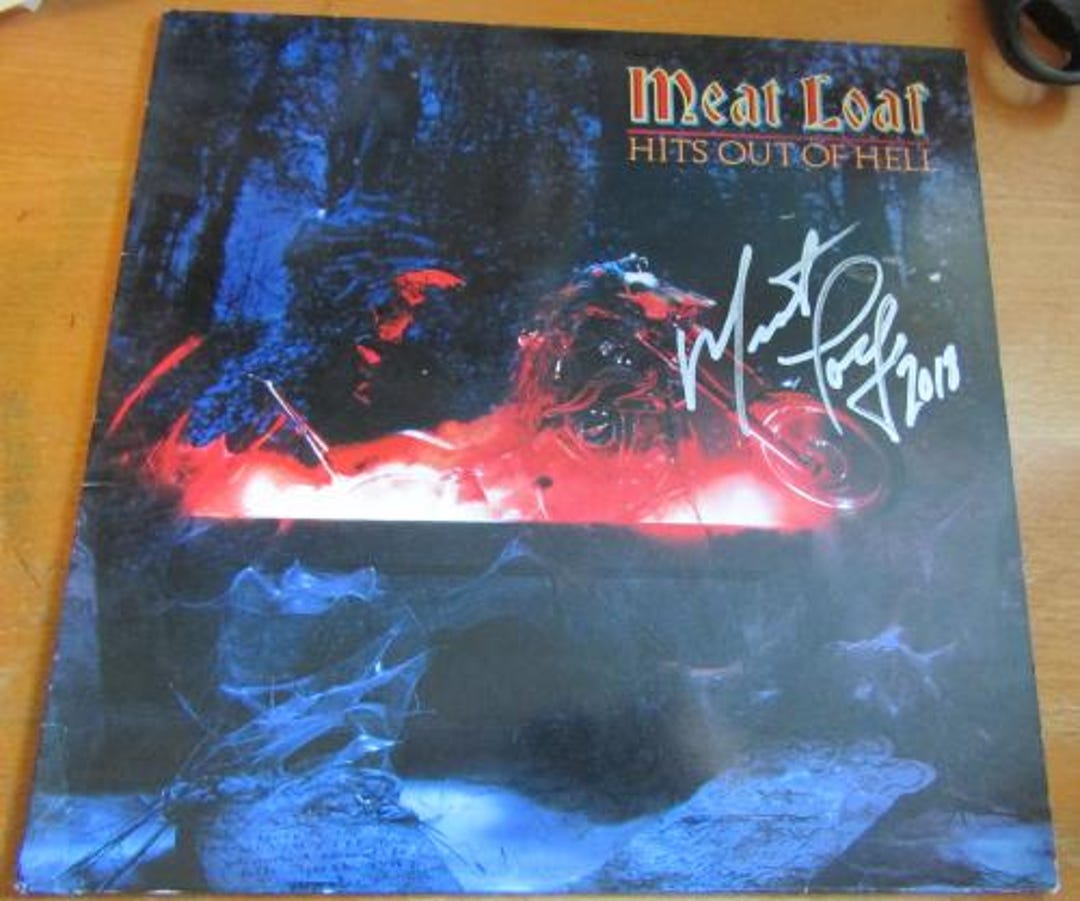 Meat Loaf Meatloaf Hits Out of Hell SIGNED Vinyl + Certificate of Authentication - Etsy