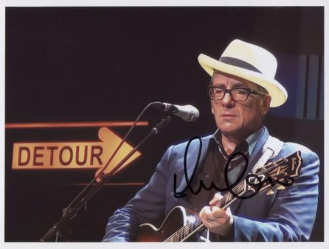 Elvis Costello SIGNED 8" X 10" Photo + Certificate of Authentication ...