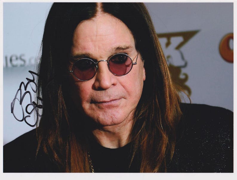 Ozzy Osbourne SIGNED 8" X 10" Photo + Certificate of Authentication 100 ...