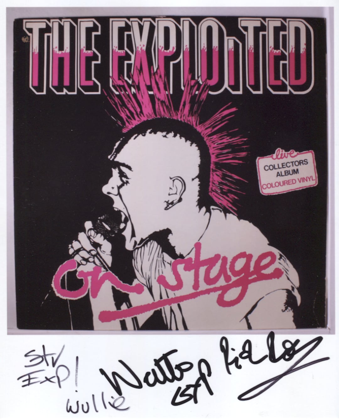 The Exploited UK Punk Band Wattie FULLY SIGNED 8 X - Etsy