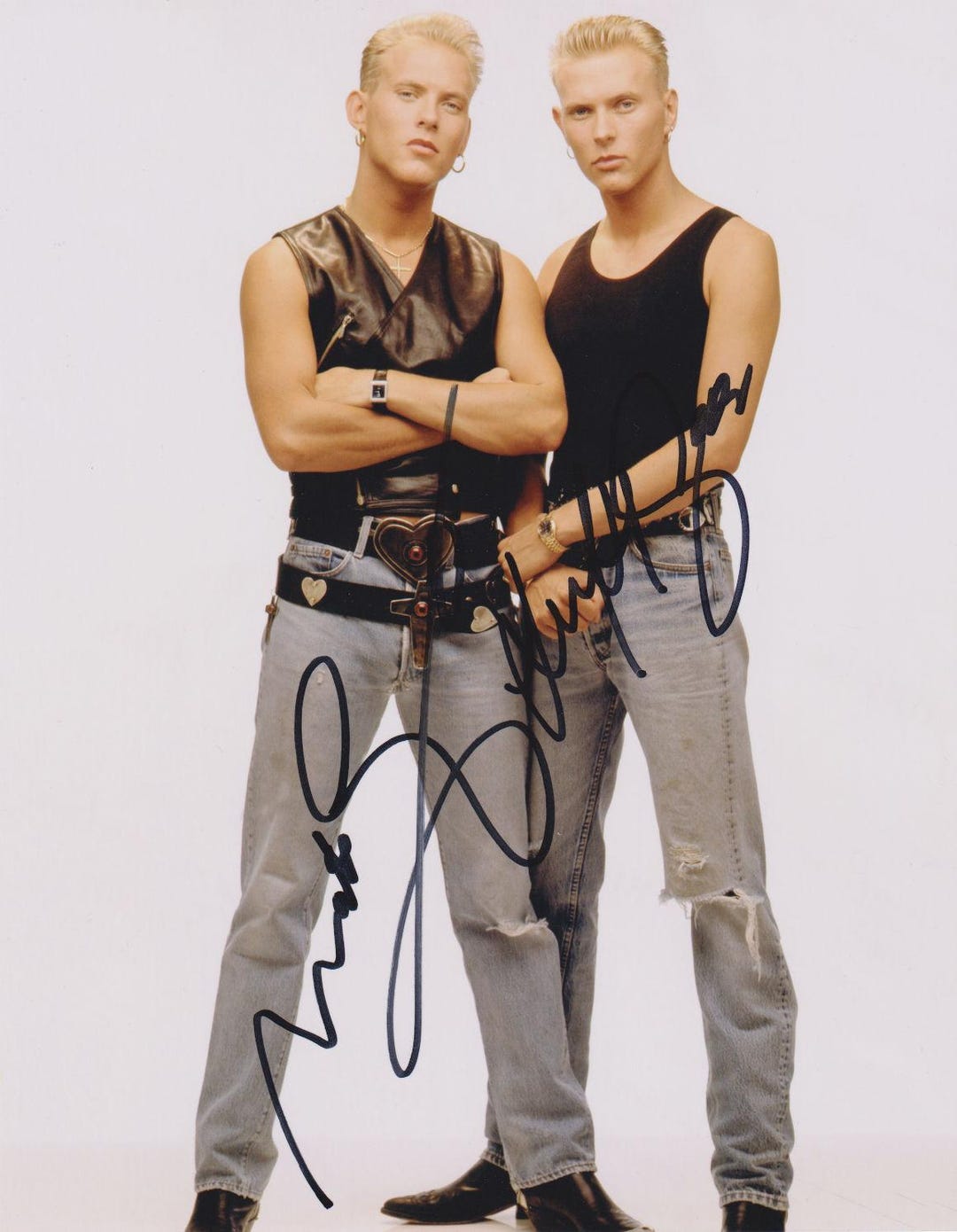Bros (pop Band) Matt Luke Goss SIGNED 8" X 10" Photo + Certificate of ...