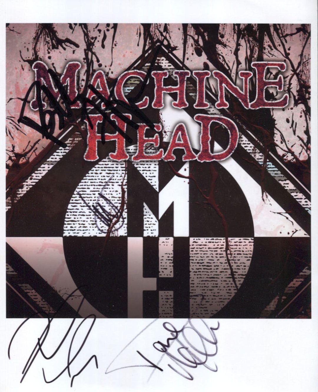 Machine Head (band) Robb Flynn Fully Signed 8" X 10" Photo ...