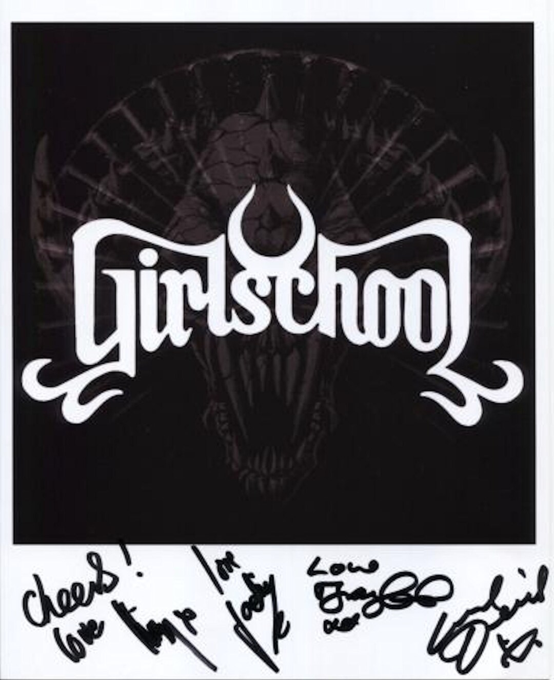 Girlschool (UK Female Rock Metal Band) FULLY SIGNED 8" X 10" Photo ...