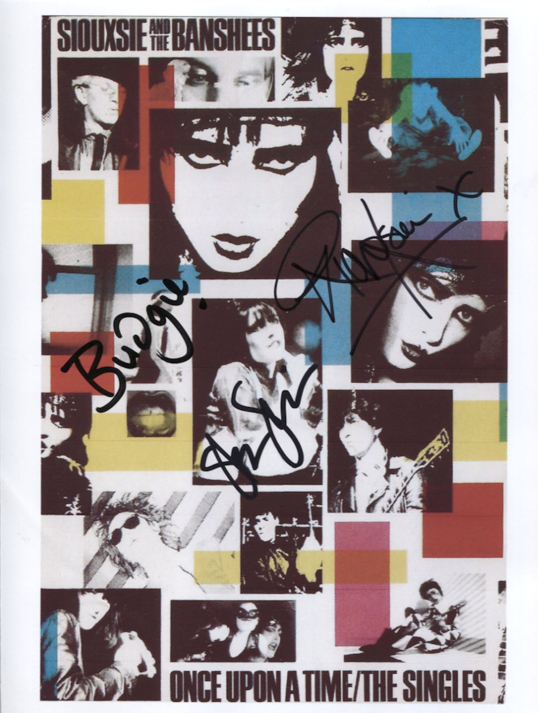 Siouxsie Sioux & the Banshees Steve Severin Budgie SIGNED 8" X 10 ...