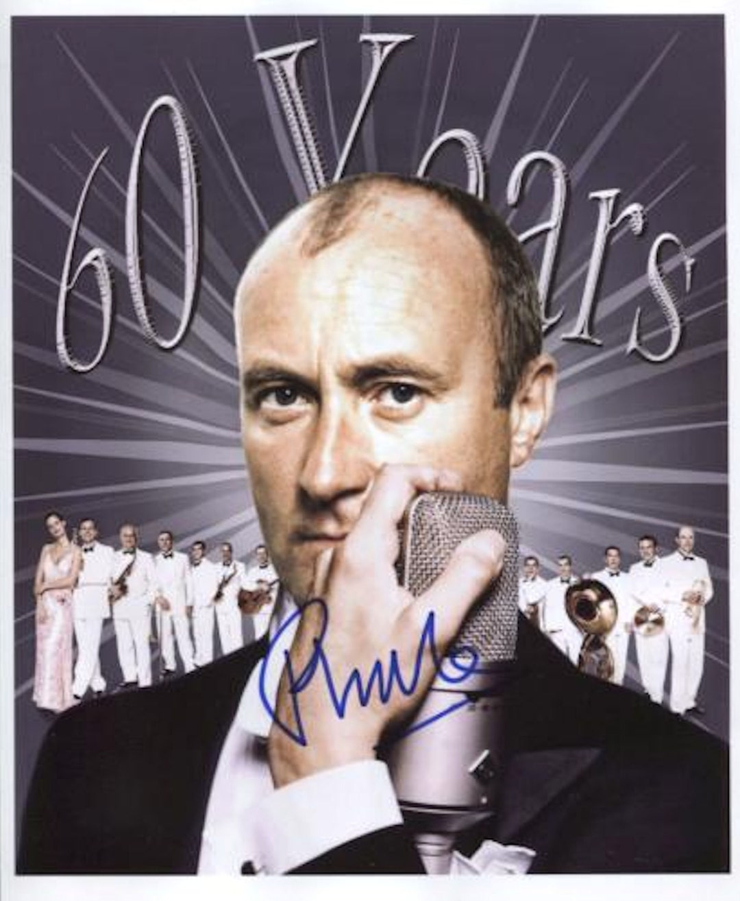 Phil Collins SIGNED 8" X 10" Photo + Certificate of Authentication 100% ...