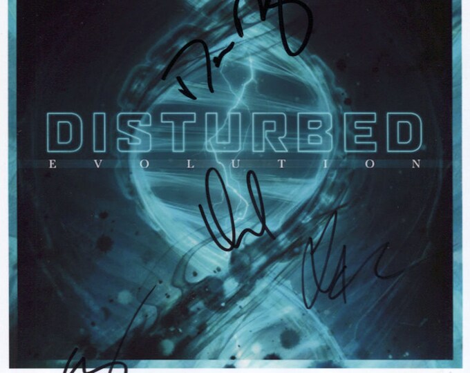 The Disturbed (band) David Draiman FULLY SIGNED 8" X 10" Photo ...