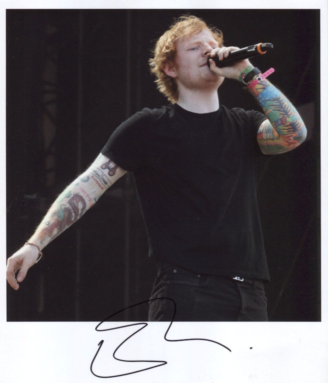 Ed Sheeran SIGNED 8" X 10" Photo + Certificate of Authentication 100% ...