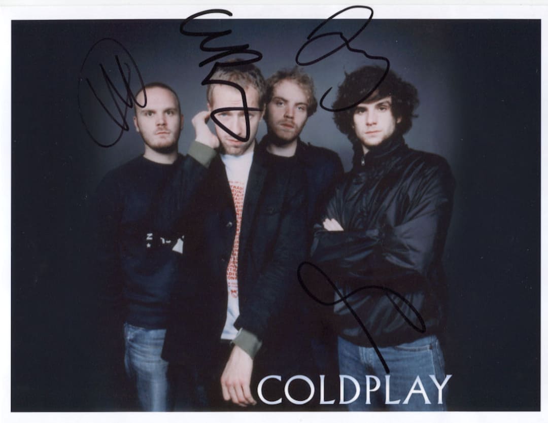 Coldplay (band) Chris Martin Fully Signed 8" X 10" Photo + Certificate ...