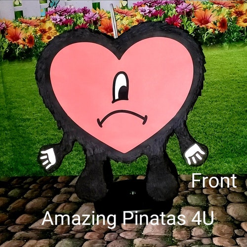 Bad Bunny Inspired Heart Shape Sad Pinata 20x20x4 - Etsy
