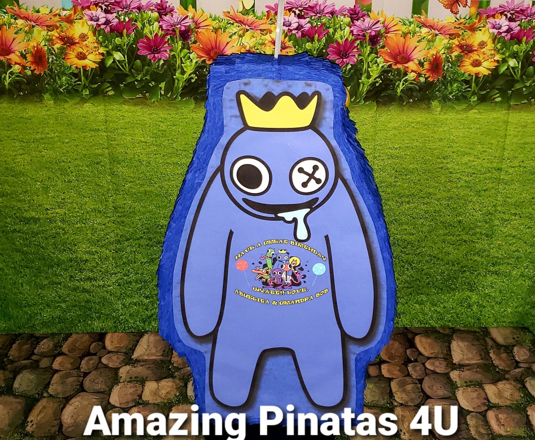 Blue Rainbow Friends Pinata Two Sided Pinata Personalized Etsy