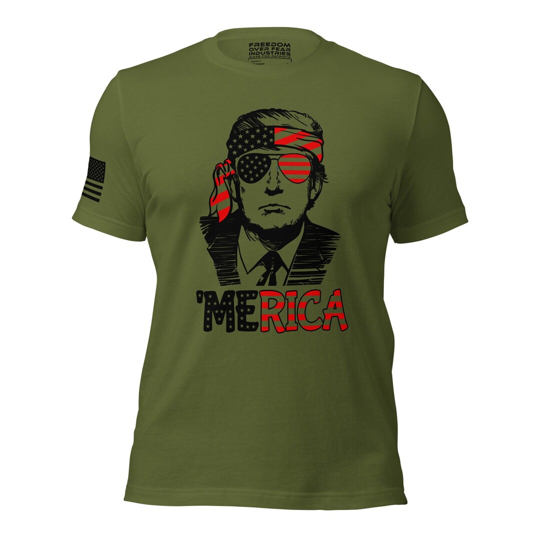 Merica Trump 2024 MAGA Save America Premium Men's T-shirt - Etsy