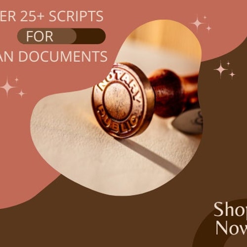 Script for Notary Loan Signing Agents Document Cheat Sheet - Etsy UK