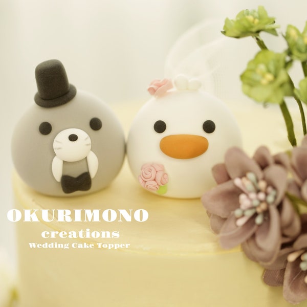 Walrus Wedding Cake Topper - Etsy