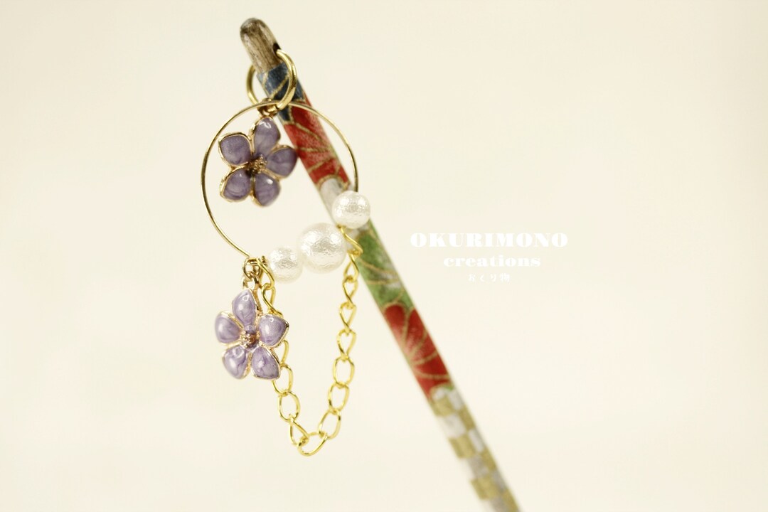 Japanese Hair Stick,kanzashi Geisha Hair Piece,orient Hair Jewelry ...
