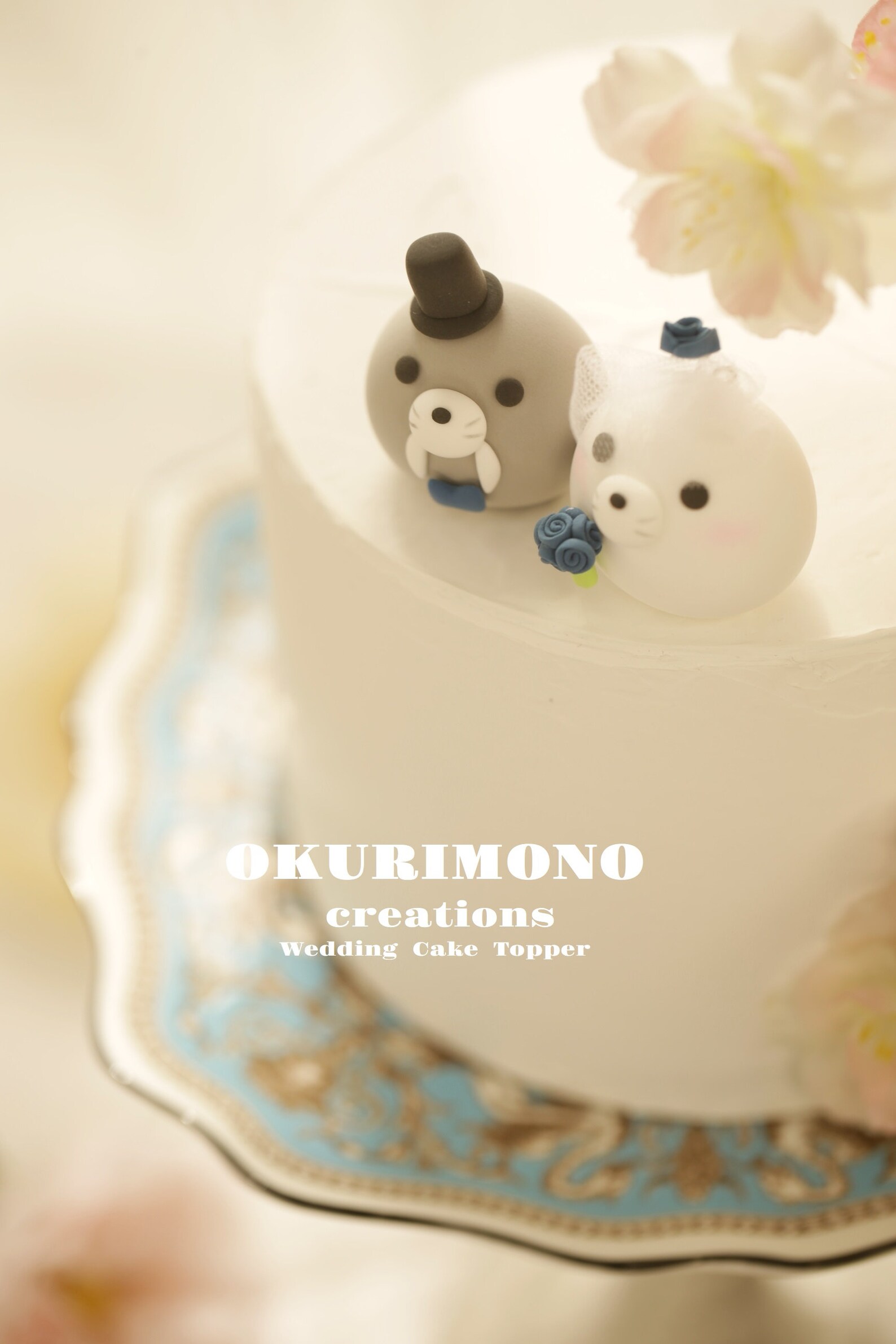 Seal and Walrus Wedding Cake Topperhandmade Couple Cake - Etsy