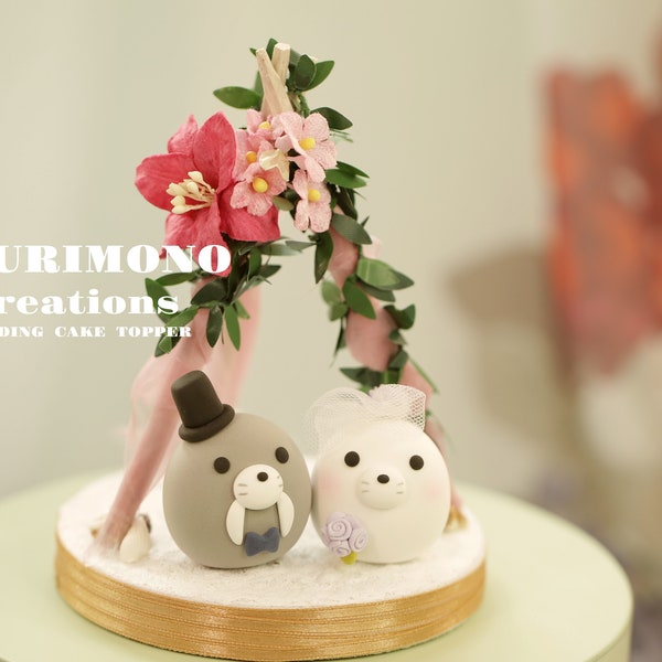 Walrus Wedding Cake Topper - Etsy