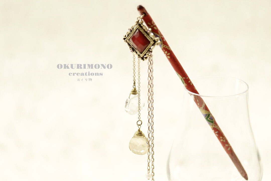 Japanese Hair Stick,kanzashi Geisha Hair Piece,orient Hair Jewelry ...