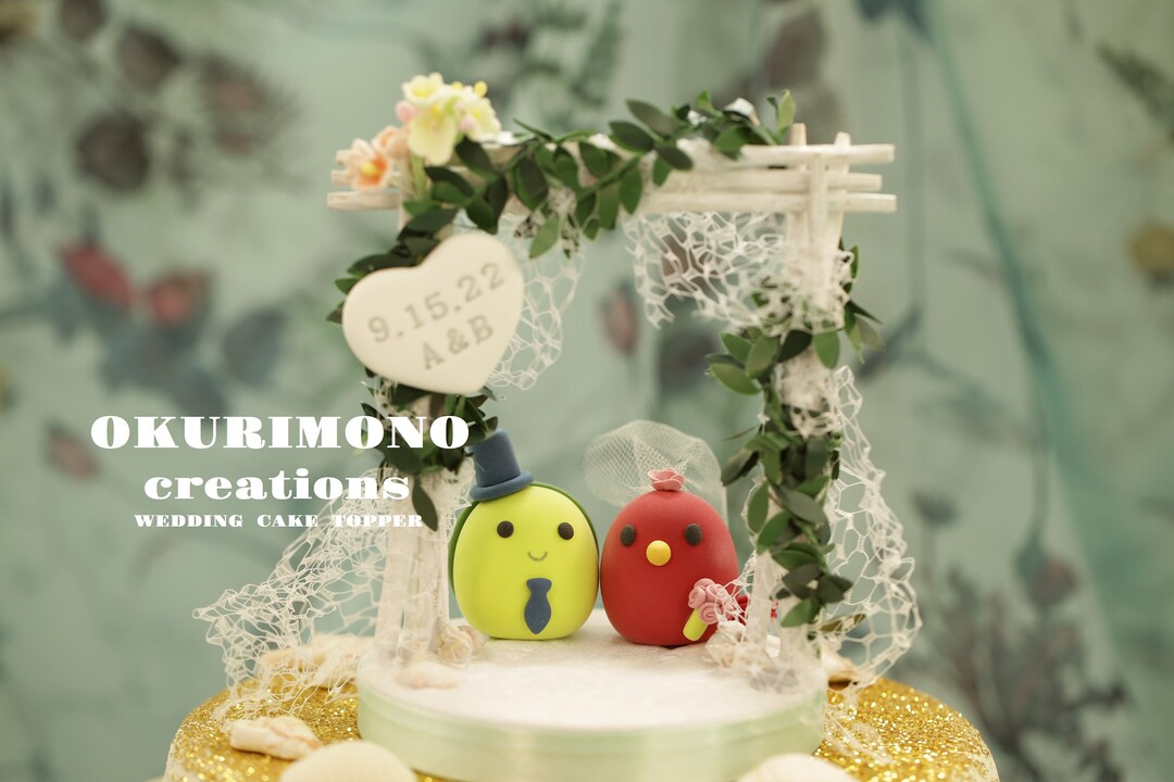 Parrot and Turtle Cake Topper,loves Birds Cake Topper,birds Couple ...