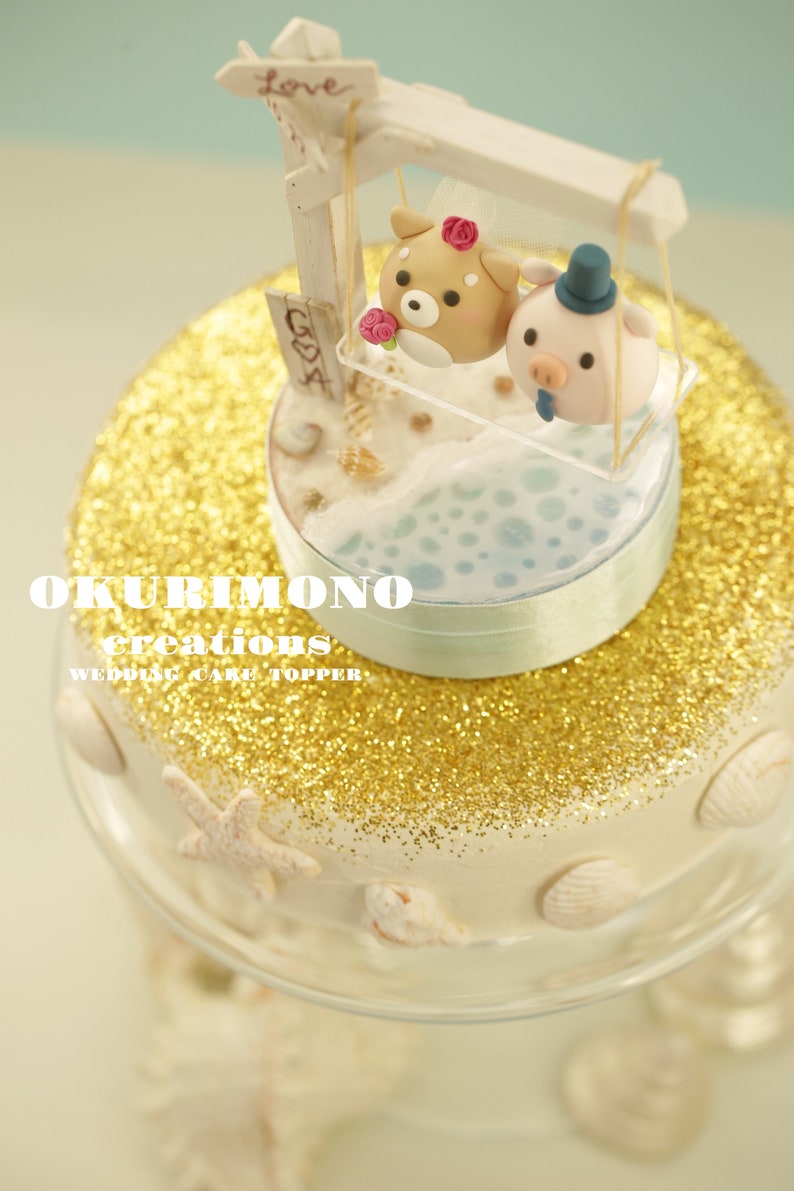 Shiba Inu and Piggy Cake Toppershiba Inu and Pig Wedding Cake - Etsy