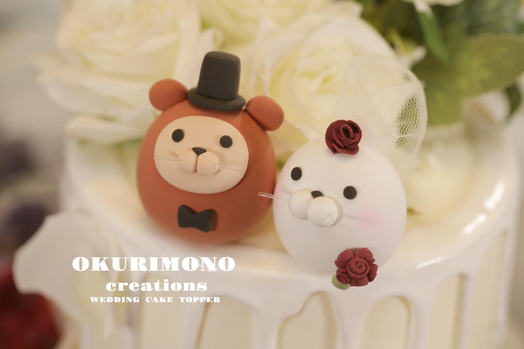 Seal and Otter Wedding Cake Topper,seal and Walrus Cake Topper,walrus ...