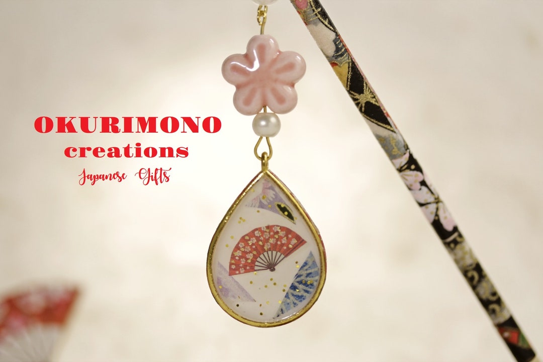 Japanese Hair Stick,kanzashi Geisha Hair Piece,orient Hair Jewelry ...