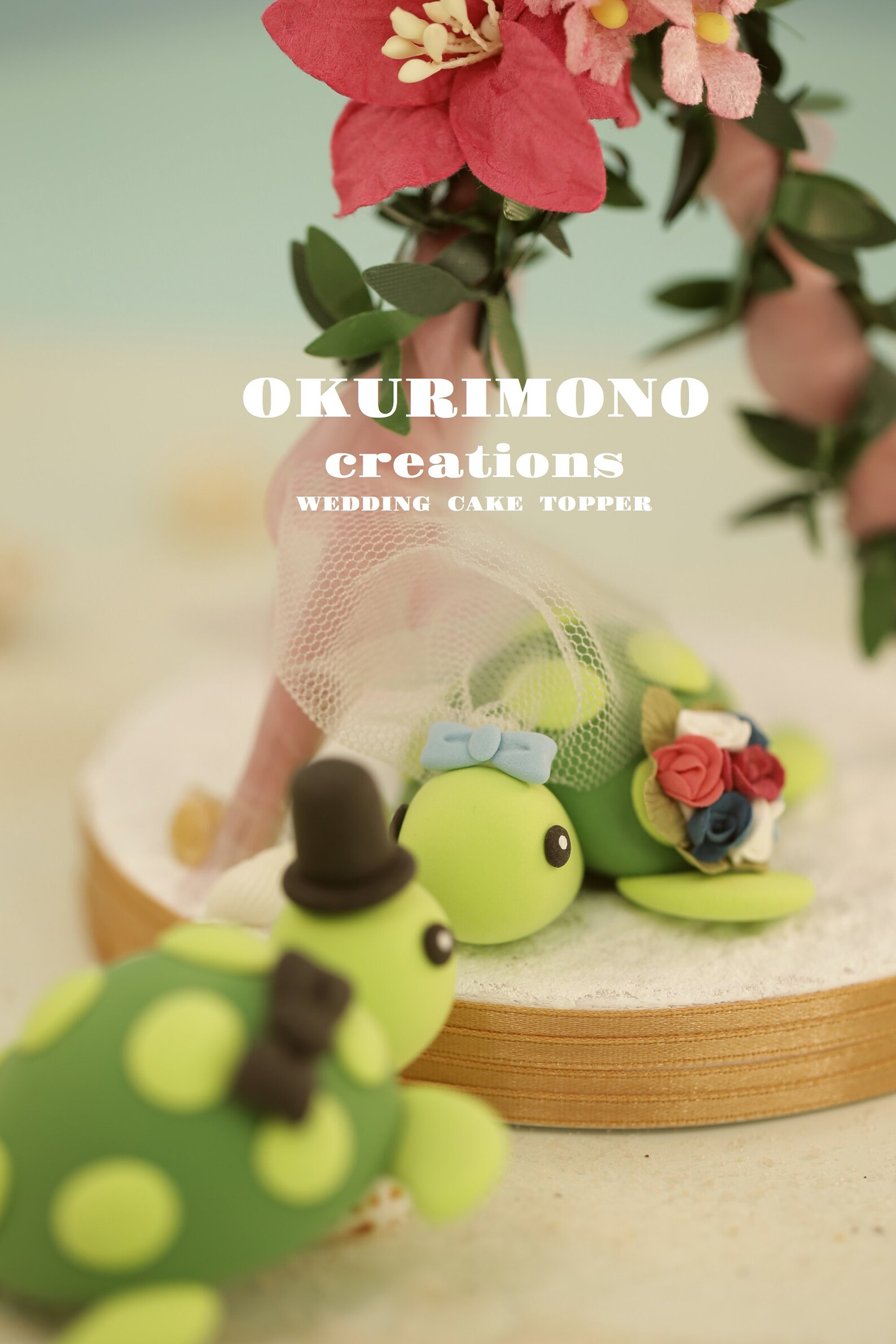 Turtle Wedding Cake Topper,turtles Couple Cake Topper,custom Cake ...