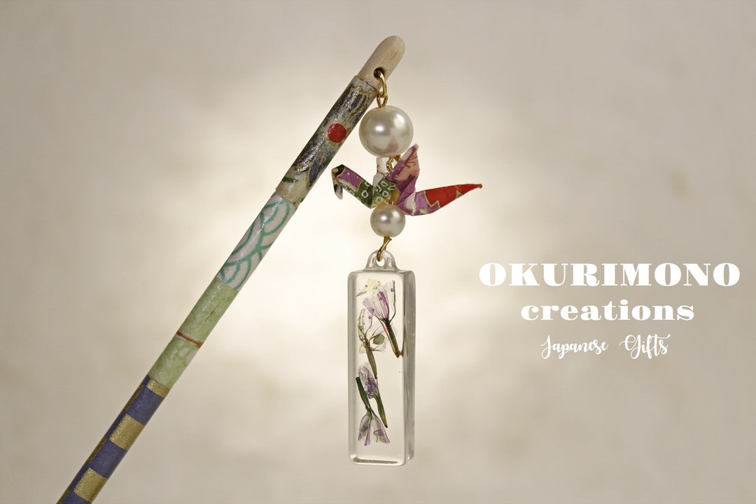Japanese Hair Stick,kanzashi Geisha Hair Piece,orient Hair Jewelry ...