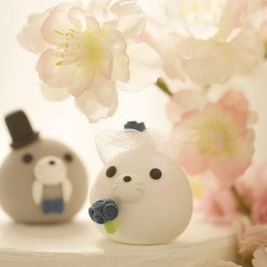 Seal and Walrus Wedding Cake Topper,handmade Couple Cake Topper,custom ...