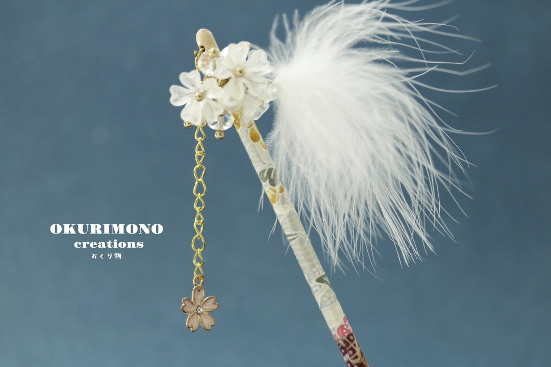Japanese Hair Stick,kanzashi Geisha Hair Piece,orient Hair Jewelry ...