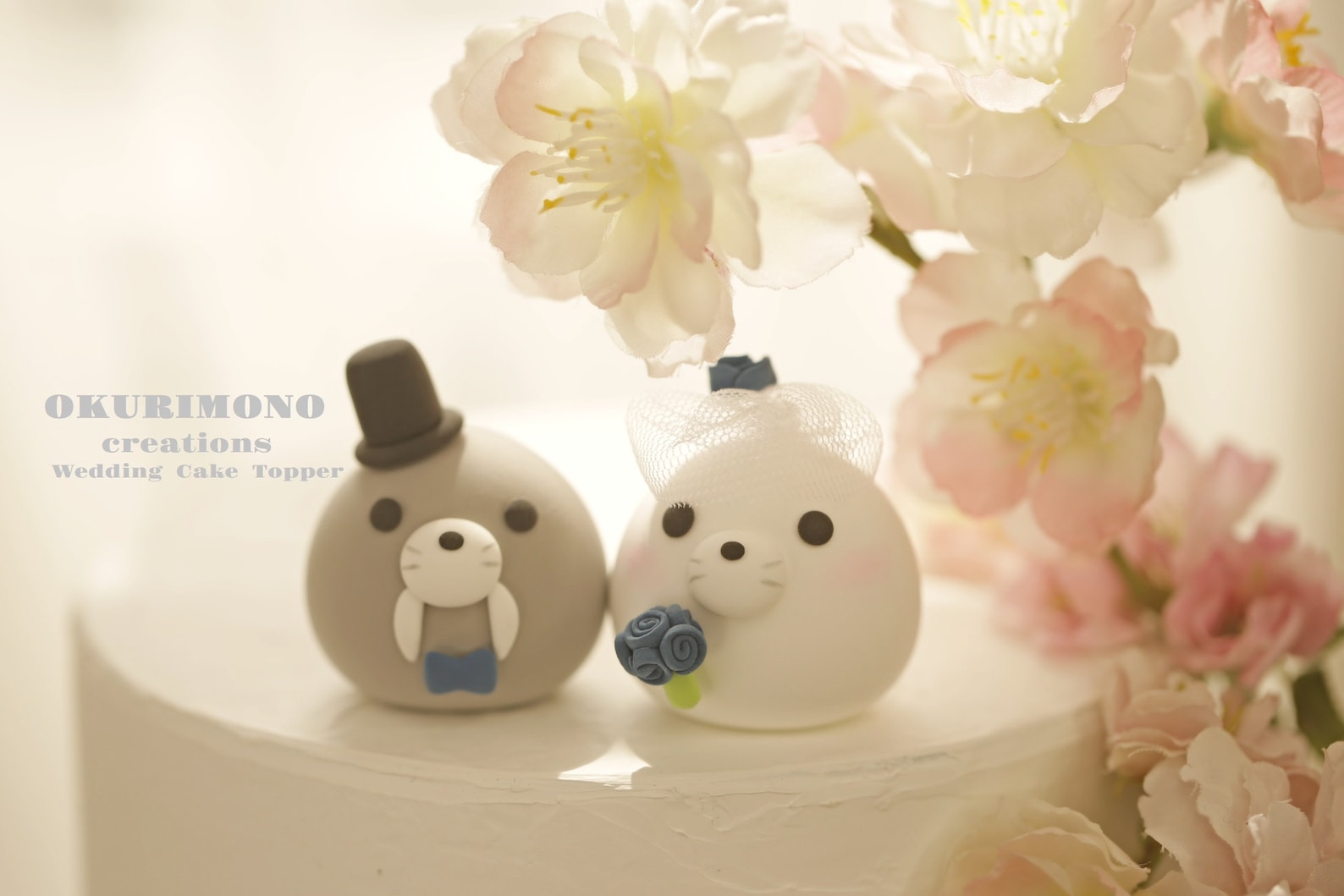 Seal and Walrus Wedding Cake Topperhandmade Couple Cake - Etsy