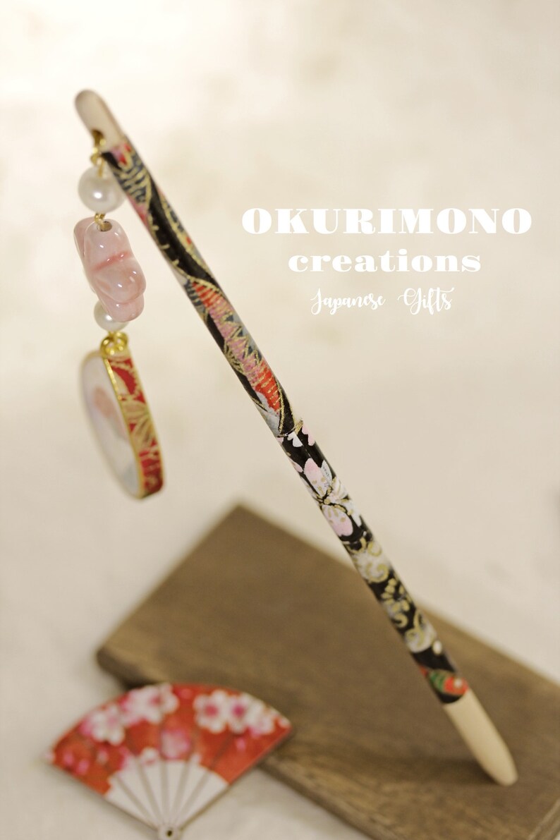 Japanese Hair Stick,kanzashi Geisha Hair Piece,orient Hair Jewelry ...