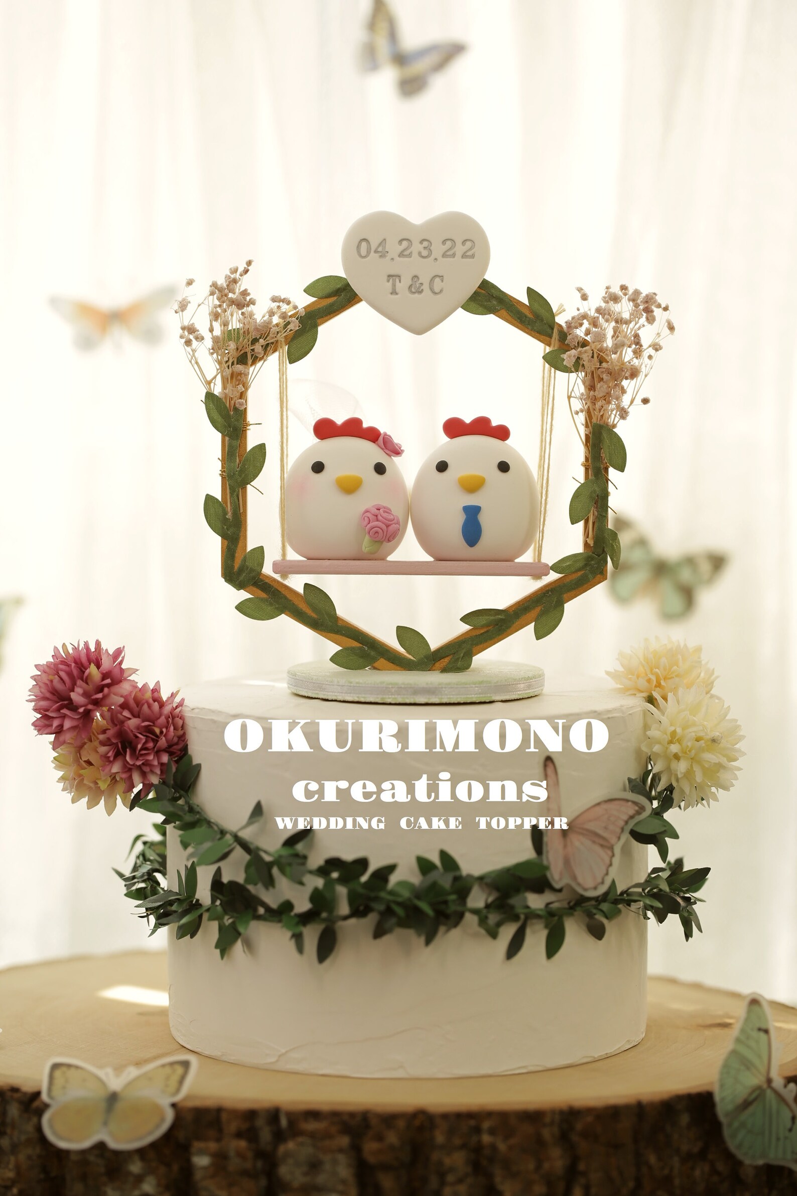 Topper de pastel de bodas de gallo y pollo topper de pastel - Etsy México