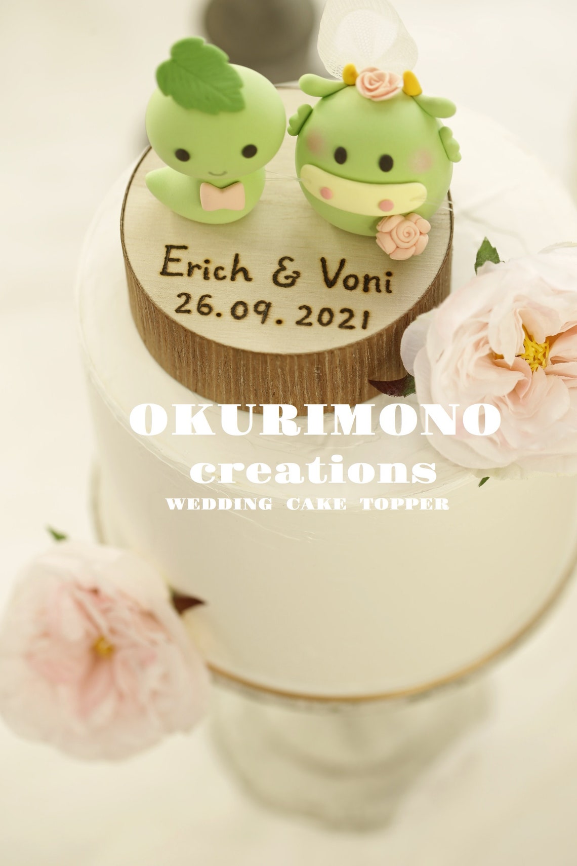 Dragon and Snake Wedding Cake Topperdragon Cake | Etsy