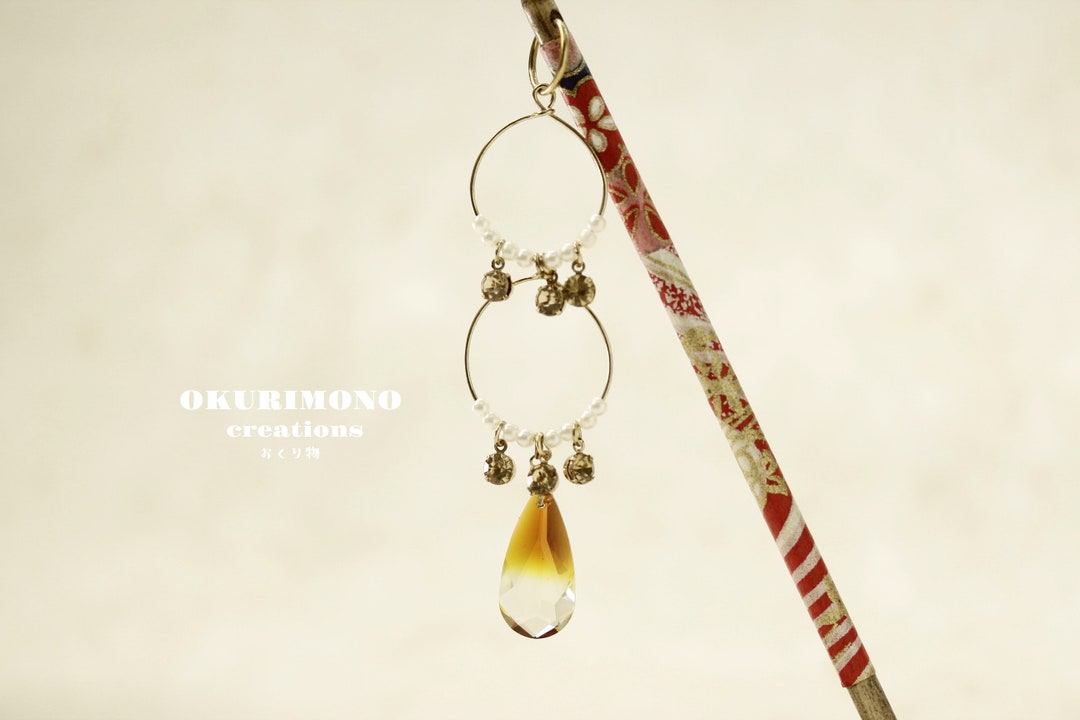 Japanese Hair Stick,kanzashi Geisha Hair Piece,orient Hair Jewelry ...