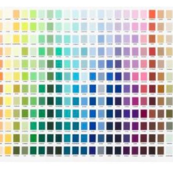 Moda Grunge Color Chart - Etsy