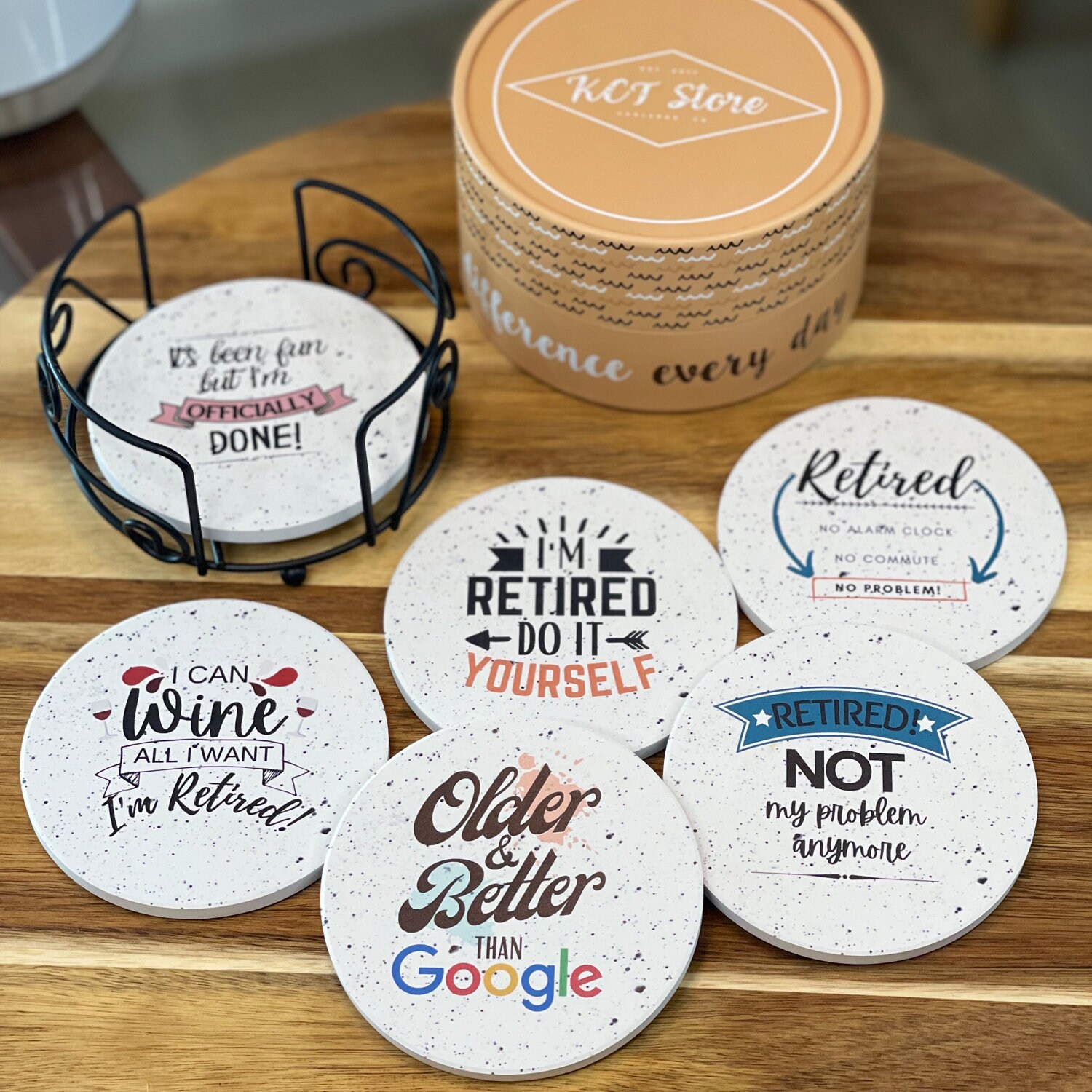 KCT Store Funny Retirement Gifts for Women & Men Absorbent - Etsy