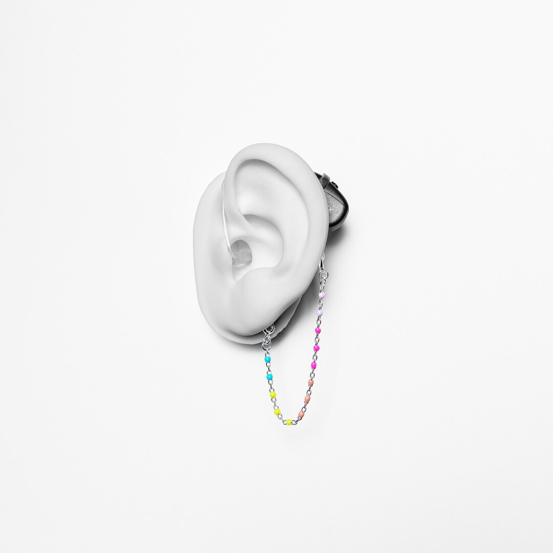 Hearing Aid Retention Chain + Deafmetal Holster Keeps Hearing Aids ...