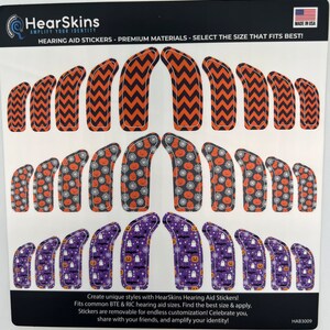 Hearskins Hearing Aid Stickers 3 Designs per Sheet - Children and Adult ...