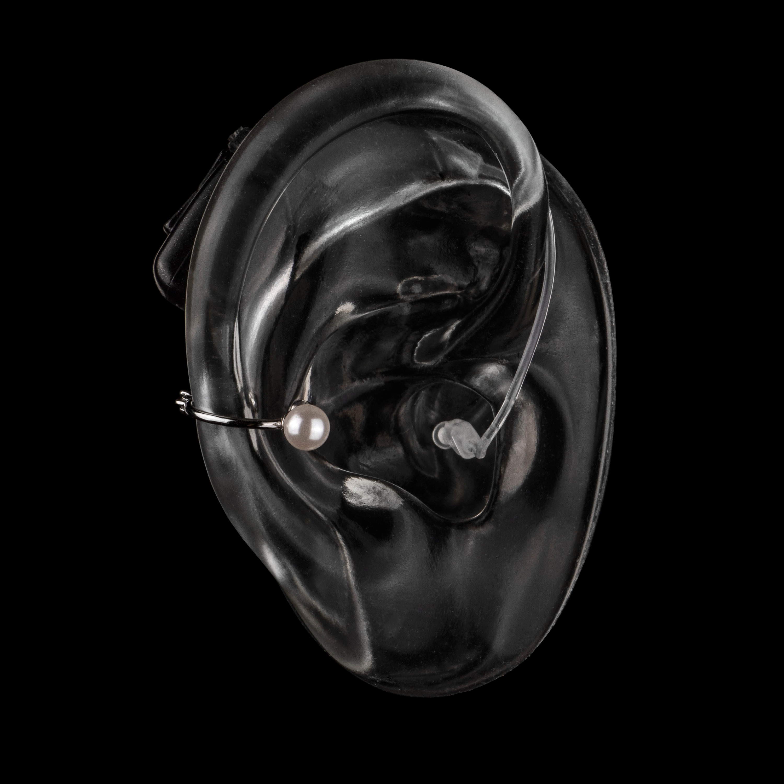 Pearl/diamond Hearing Aid Retention Ring and Jewelry No - Etsy