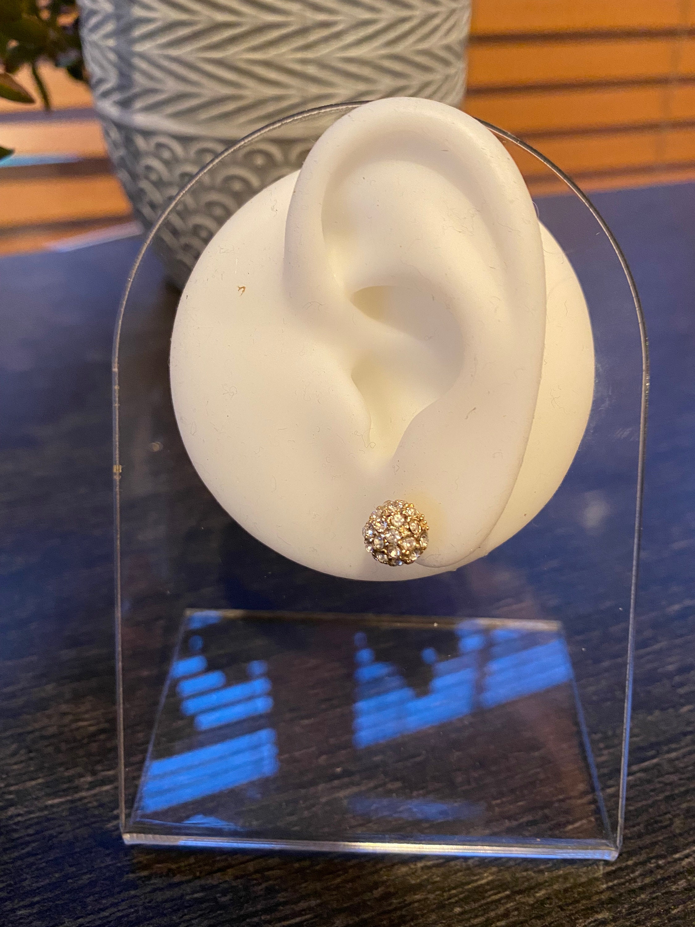 Silicone Ear White Display With Stand Included for Earrings | Etsy