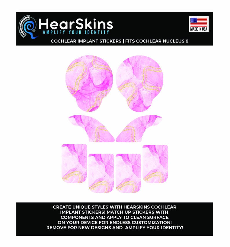 Hearskins Cochlear Nucleus 7 or 8 Skins Stickers Cochlear Implant Decals - Etsy
