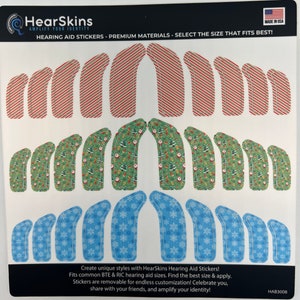 Hearskins Hearing Aid Stickers 3 Designs per Sheet - Children and Adult ...