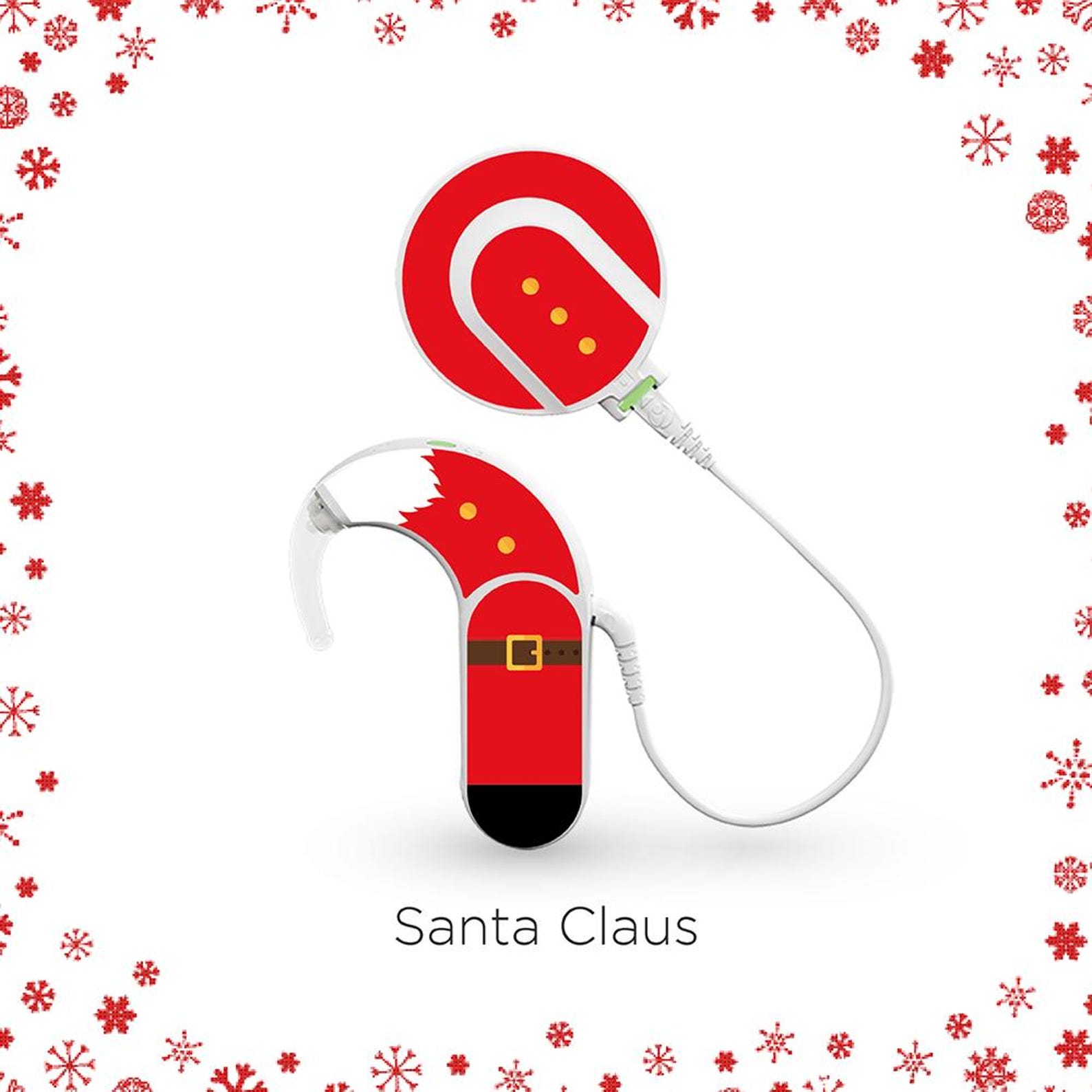Cochlear Implant Skins Stickers Decals Rainbow Christmas Cochlear ...
