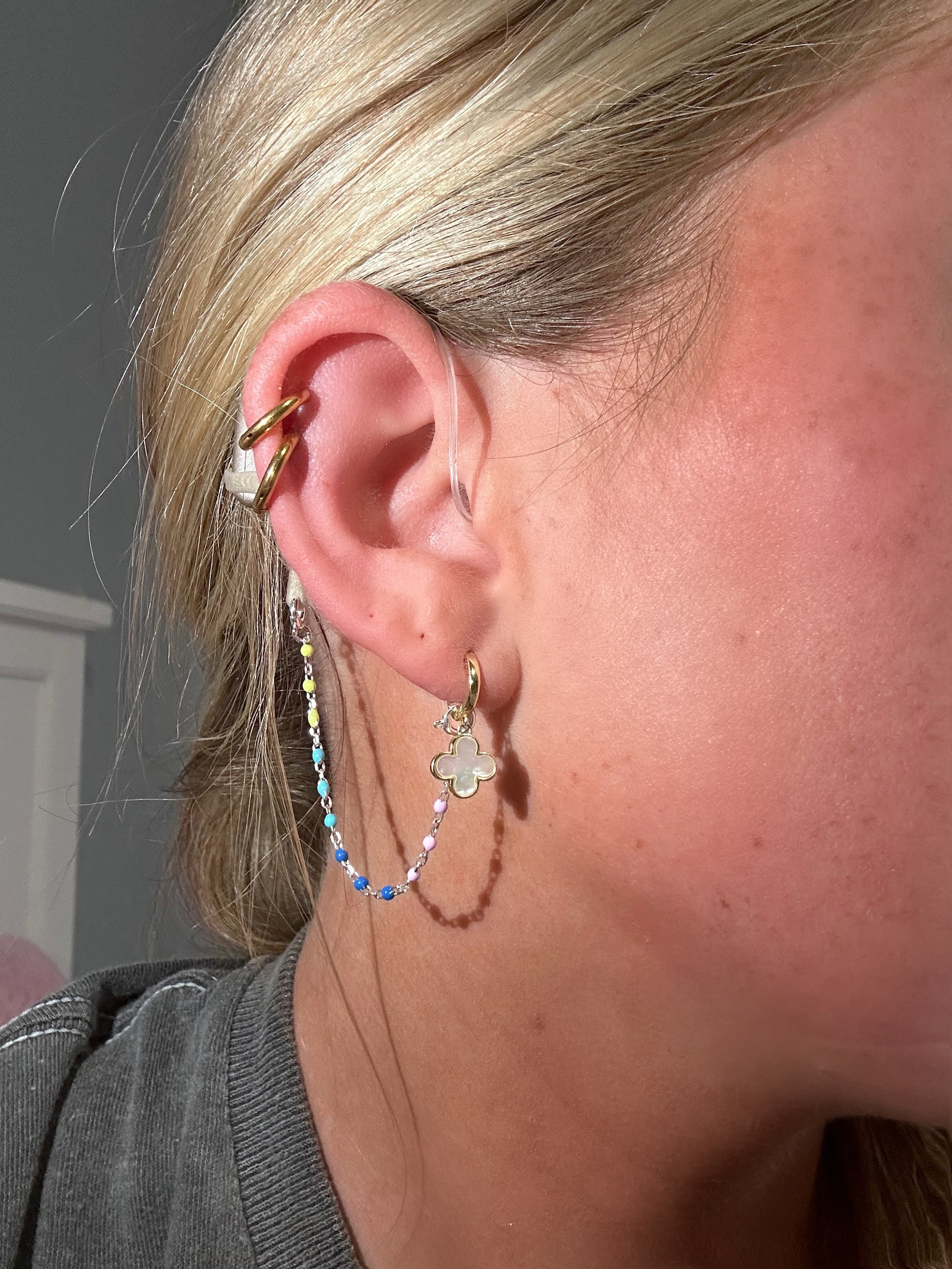 Hearing Aid Retention Chain + Deafmetal Holster Keeps Hearing Aids ...